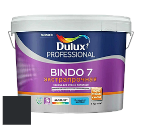 Купить краску DULUX цвет RAL 9011 DULUX BINDO 7 Экстрапрочная матовая краска