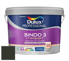 Купить краску DULUX цвет RAL 6008 DULUX BINDO 3 Стандарт глубокоматовая краска